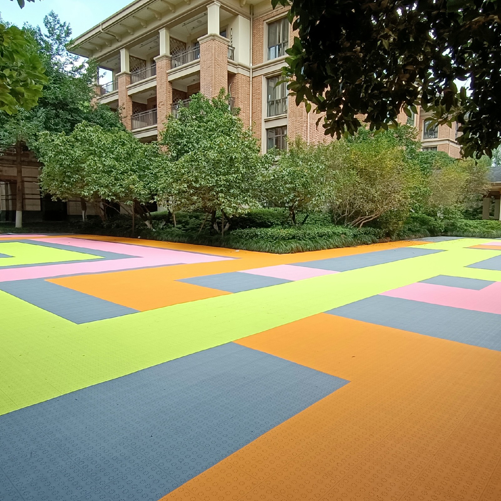 Elastic interlocking tiles-TE Q88A - Buy Elastic floor, Sports Floating ...